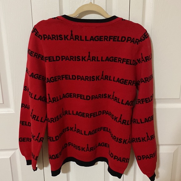 Karl Lagerfeld | Sweaters | Karl Lagerfeld Logo Sweater L | Poshmark
